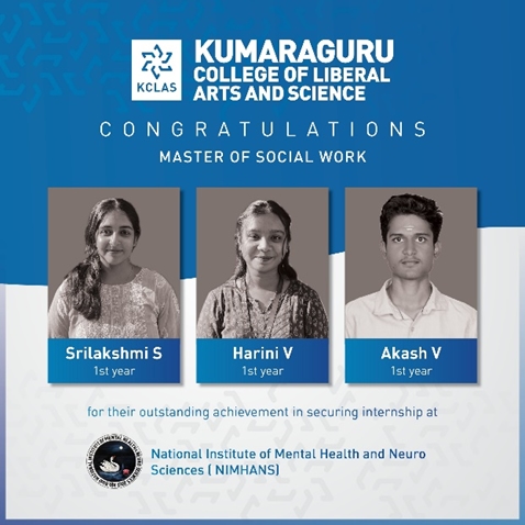 STUDENTS ACHIEVEMENTS - Kumaraguru College of Liberal Arts & Science ...